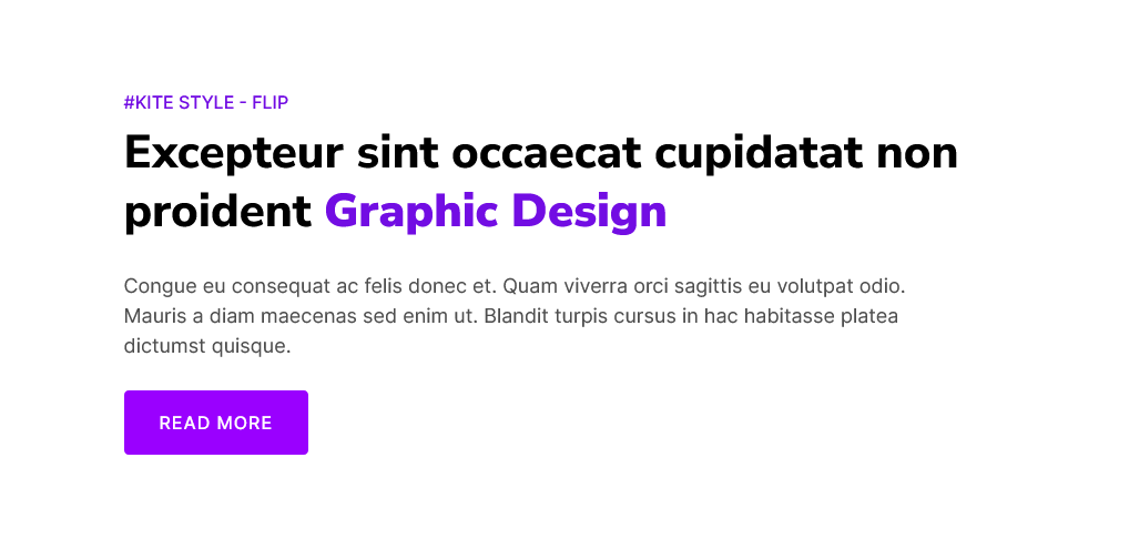 Animated heading Module by GAN Creative