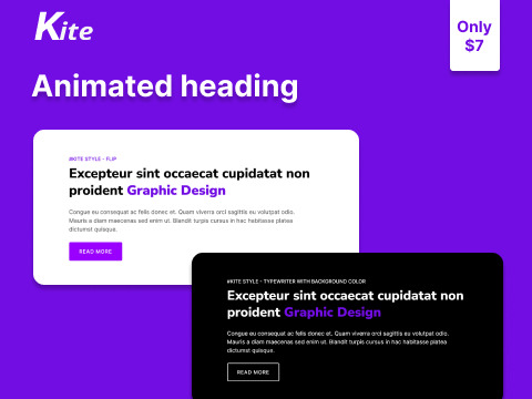 Animated heading Module by GAN Creative