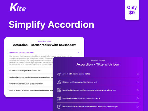 Simplify Accordion Module by GAN Creative